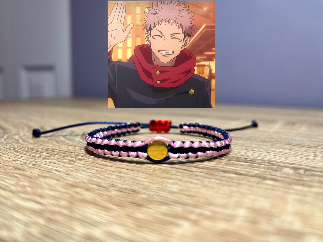 Yuji Itadori Bracelet – Handmade JJK Anime String Bracelet, Adjustable ...
