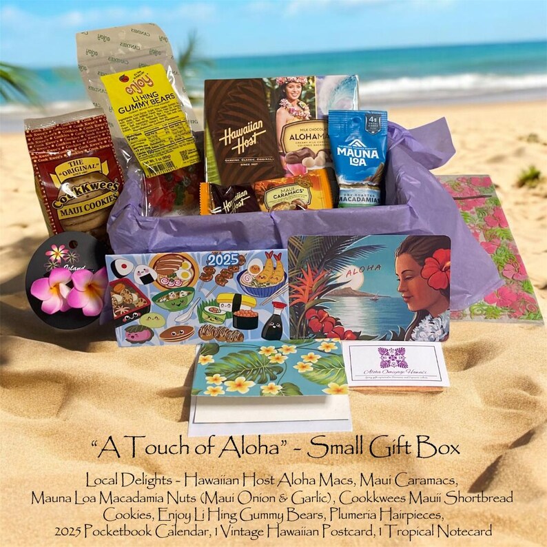 A Touch of Aloha Small Gift Box From Hawaii With Premium Chocolates ...