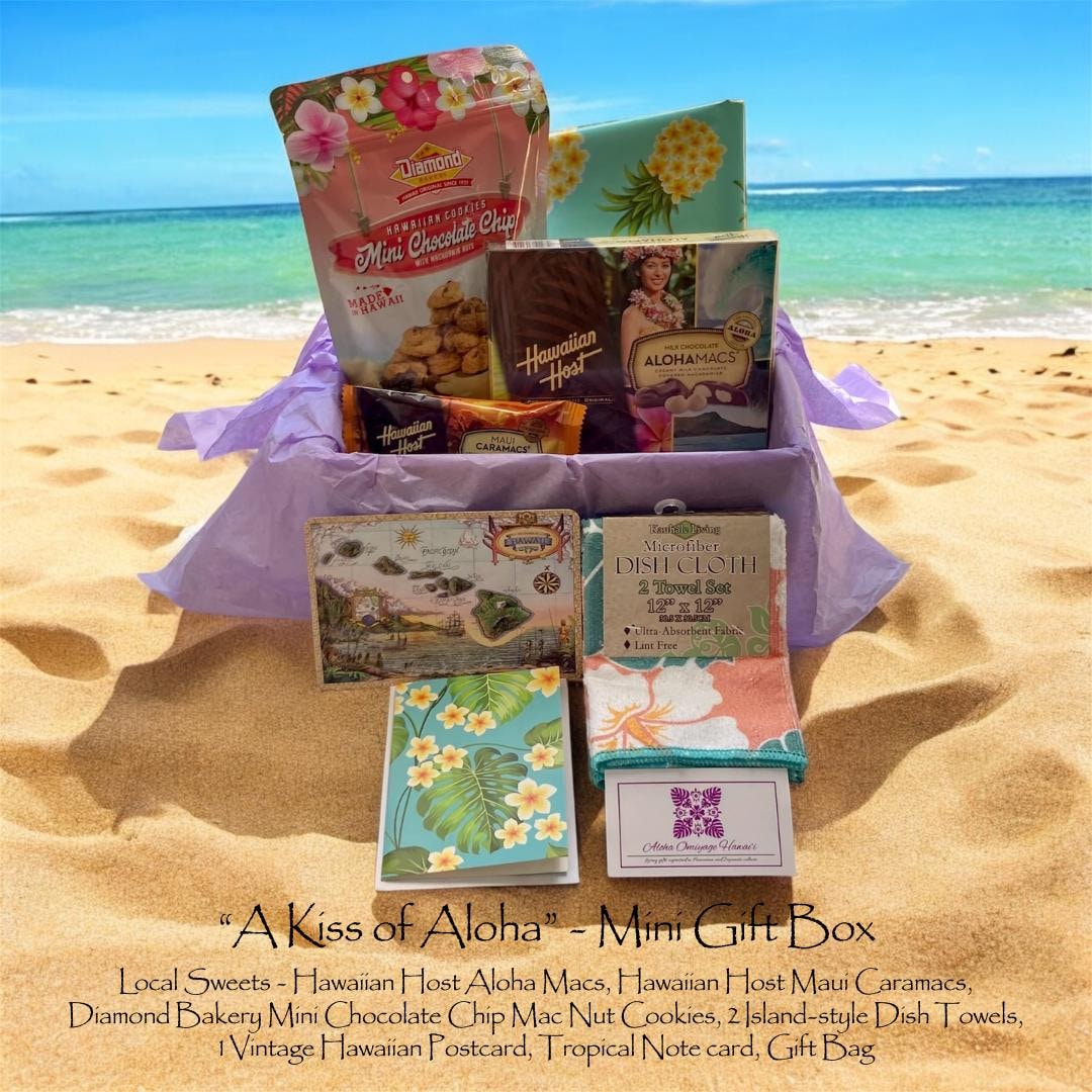 A Sweet Kiss of Aloha - Mini Gift Box From Hawaii - Etsy