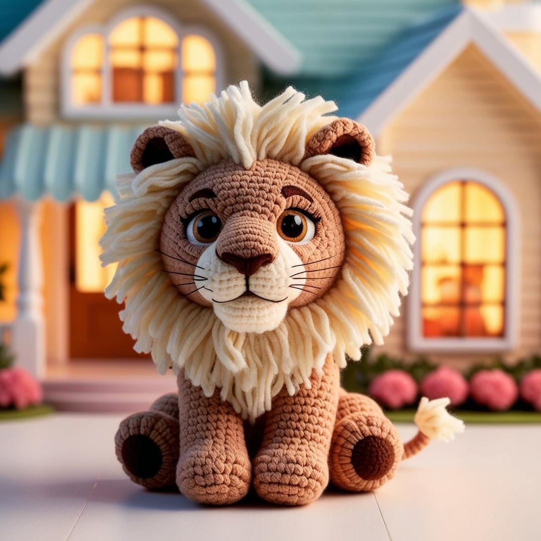 Lion Amigurumi No Sew Crochet Pattern, Lion Amigurumi,no Sew, Crochet ...