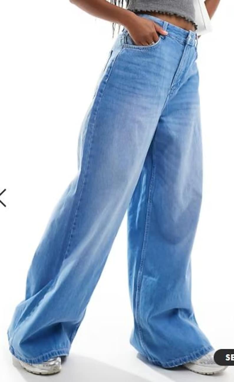 Wide Leg Pants Pattern | Sewing Pattern | Denim Jeans | Urban Style ...