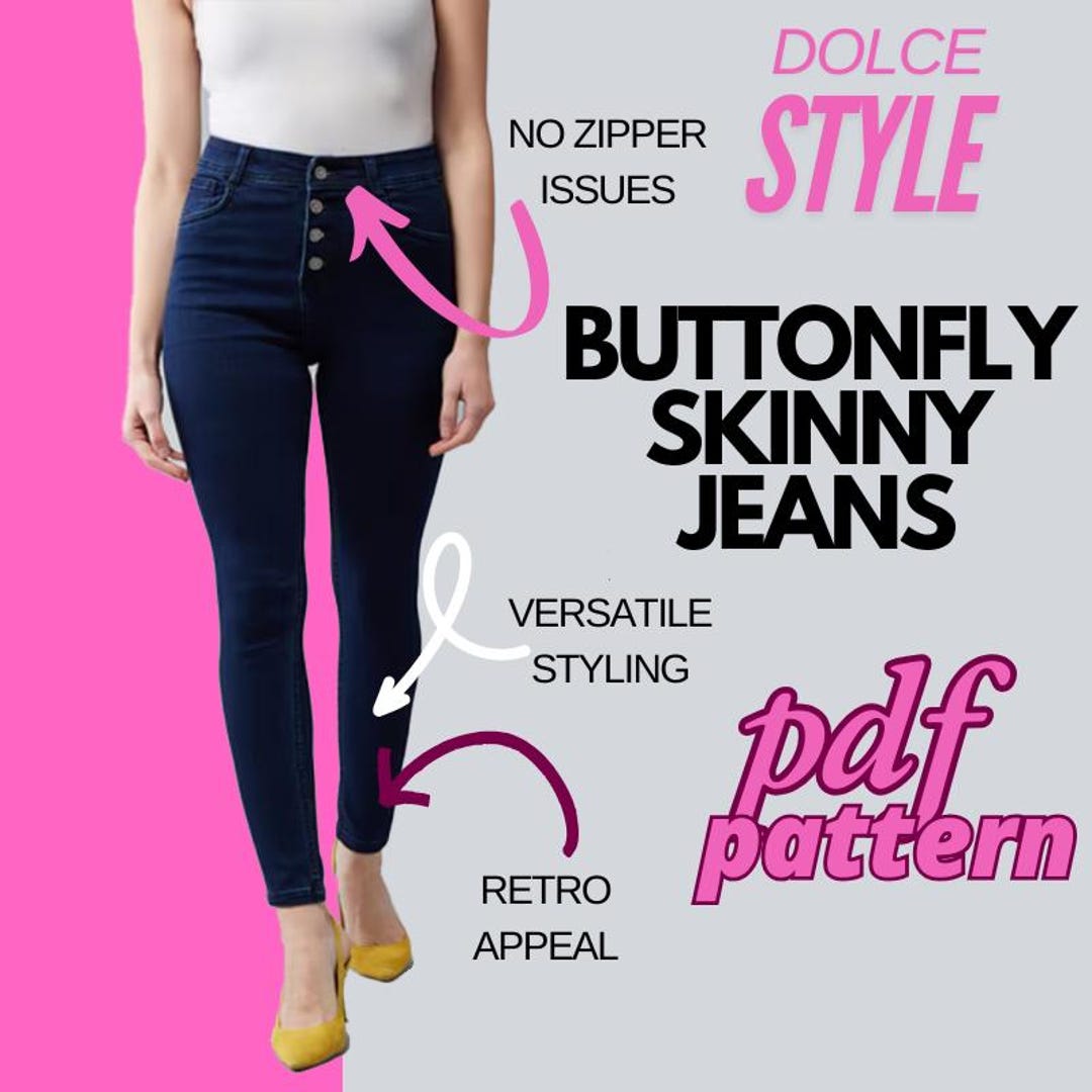 Skinny Pants Pattern | Sewing Pattern | Skinny Jeans | Urban Style ...