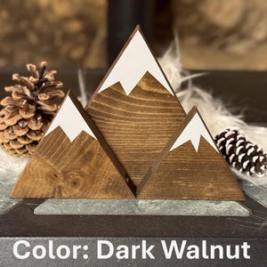Handcrafted Wooden Mountain Decor | Rustic Shelf Display - Etsy