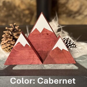 Handcrafted Wooden Mountain Decor | Rustic Shelf Display - Etsy