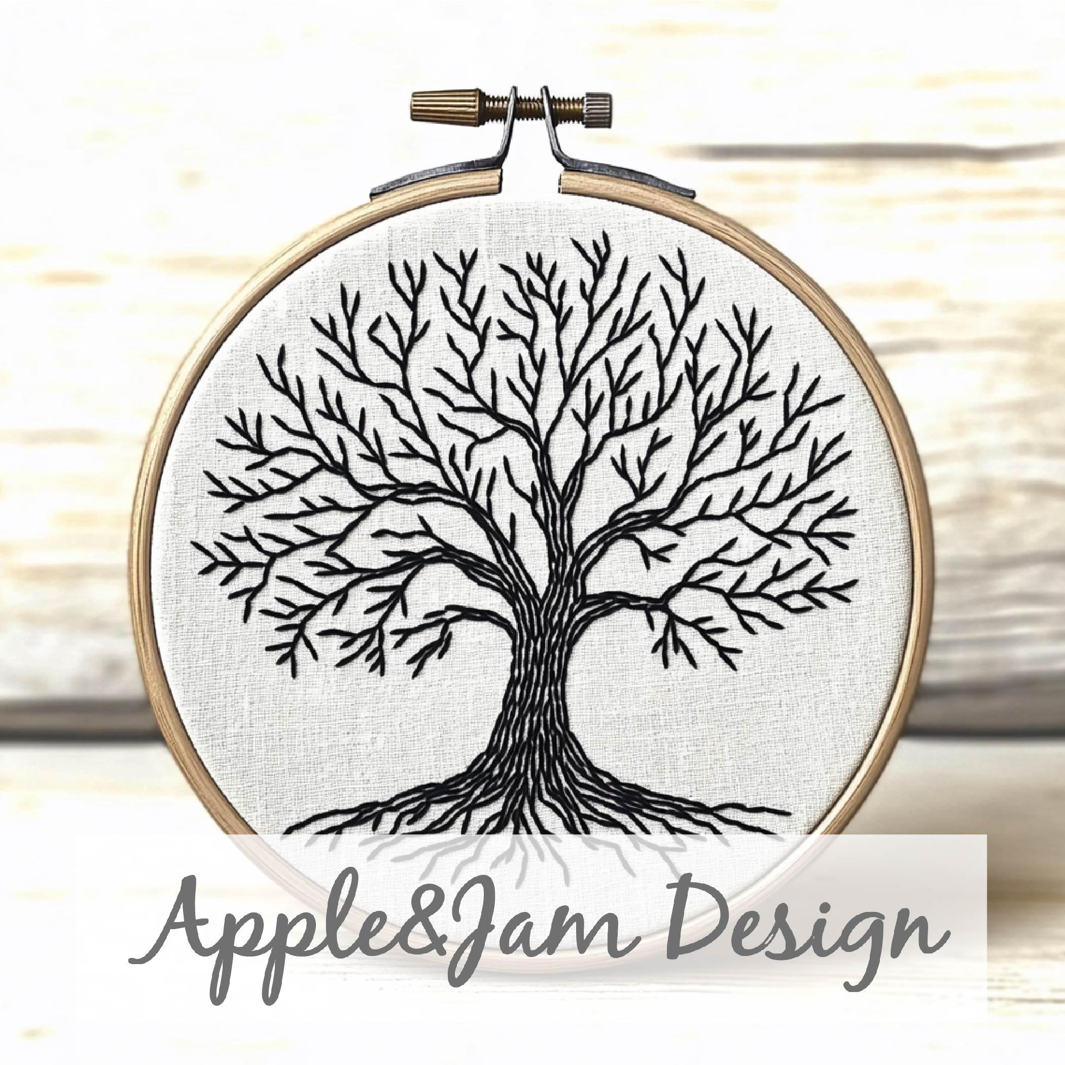 Tree of Life Embroidery Pattern Tree Embroidery Plants Embroidery ...