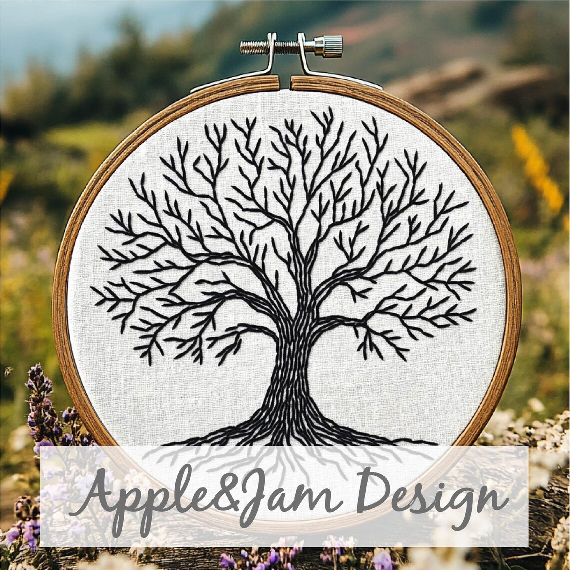 Tree of Life Embroidery Pattern Tree Embroidery Plants Embroidery ...