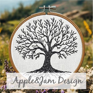 Tree of Life Embroidery Pattern Tree Embroidery Plants Embroidery ...