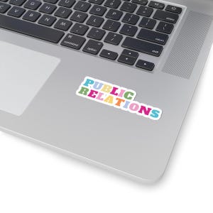 PR Major Sticker | Rainbow Decal for PR Majors & Journalists | Fun ...