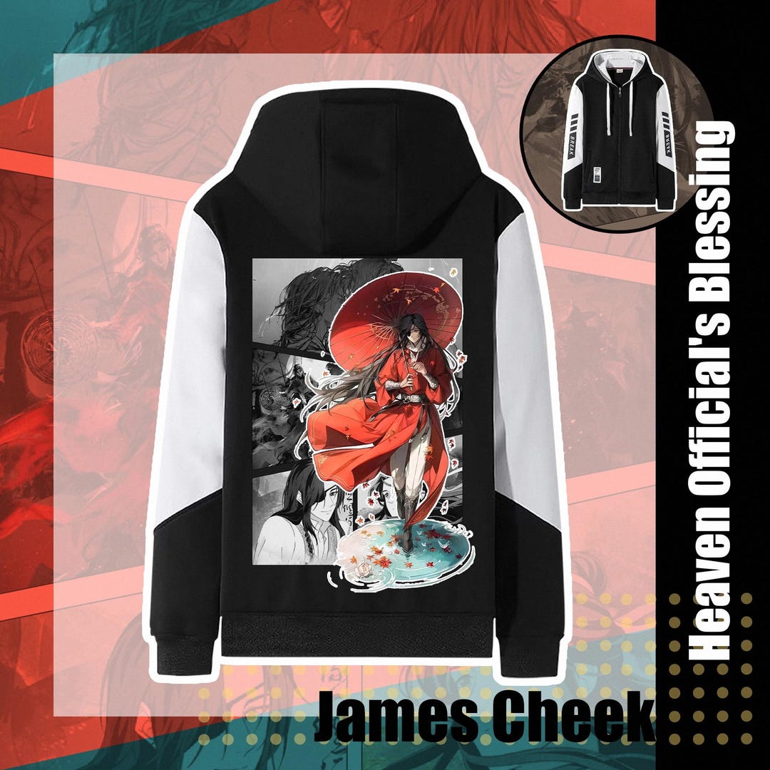 TGCF HUA CHENG Hand Drawn Pattern-hooded Jacket-hoodie-warm Jacket-game ...