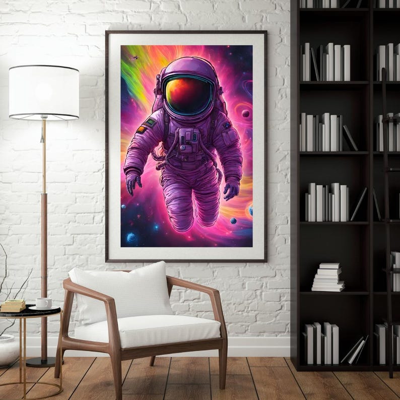 Digital Print, Printable Art, Digital Download, Art, Wall Art, Spaceman ...