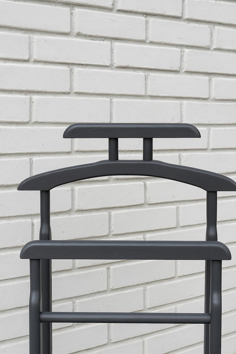 Double Wooden Clothing Valet Stand | Dual Garment Rack | Double Rail ...