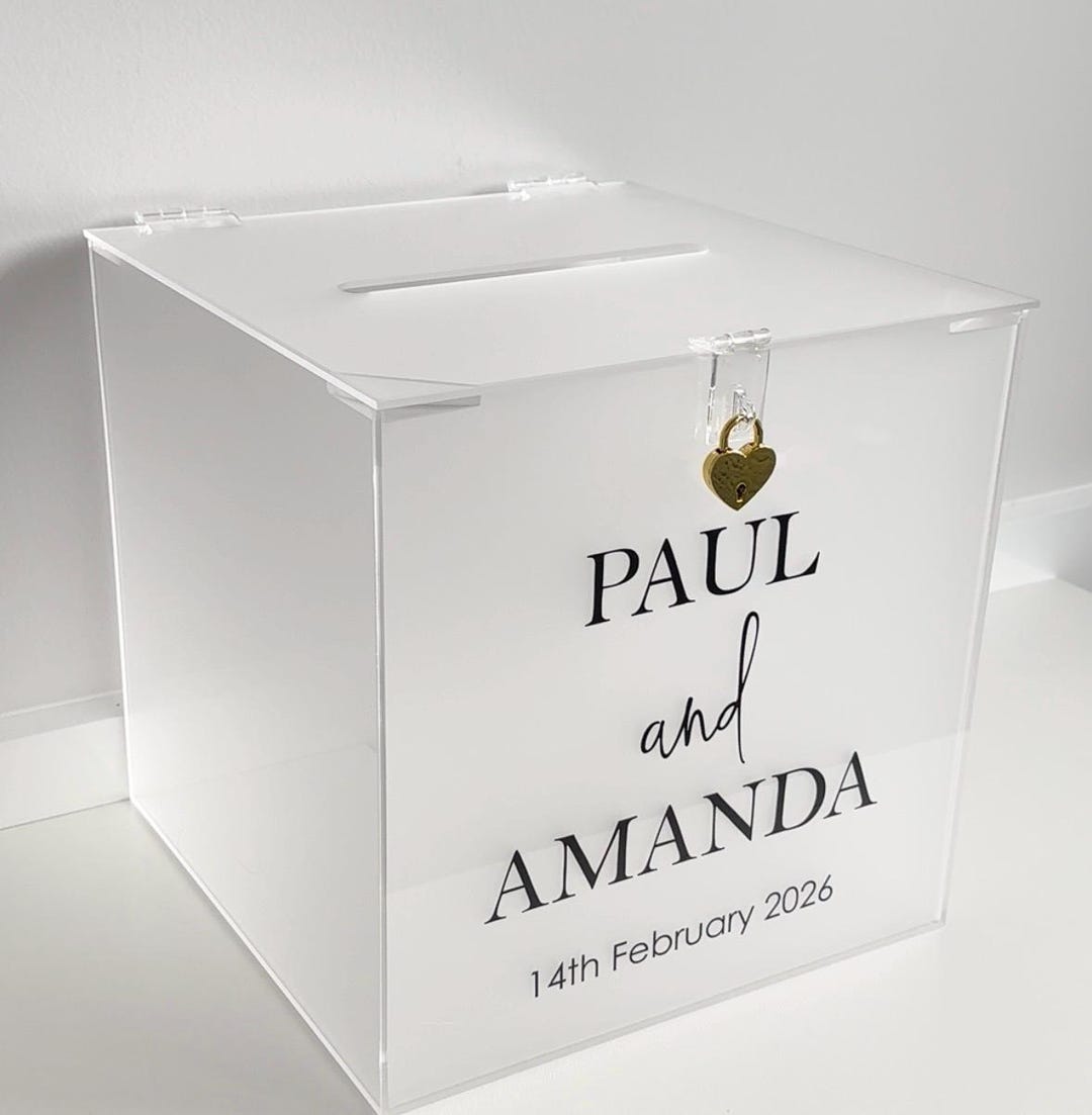 Frost Acrylic Lockable Wishing Well (with Your Choice of ...