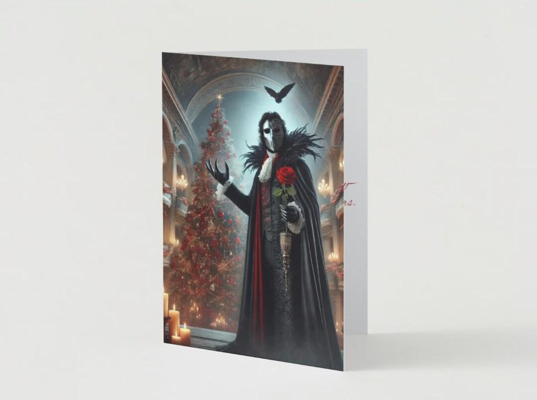 Phantom of the Opera Horror Christmas Card Set A Hauntingly Elegant ...