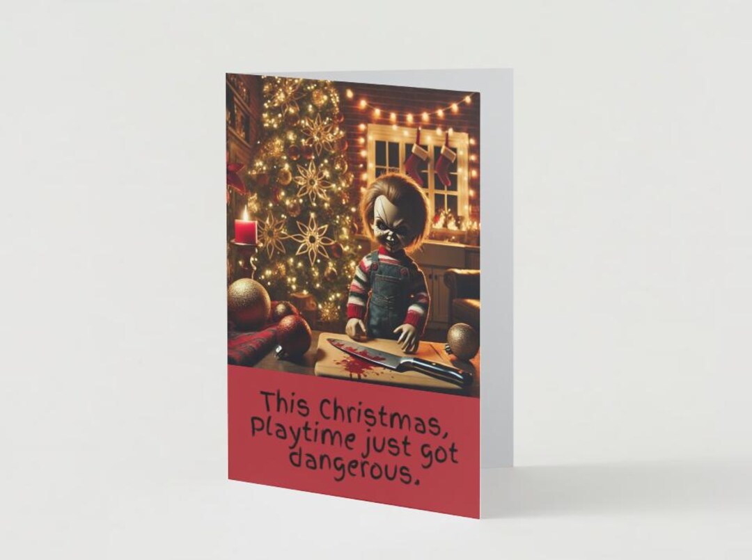 Chucky Horror Christmas Card Set Playtime Just Got Dangerous SET OF 5 ...