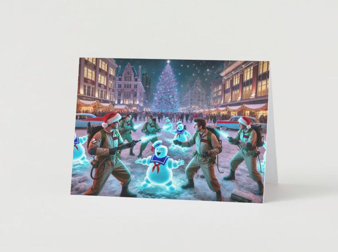 Ghostbusters Christmas Card: Who You Gonna Call for Holiday Haunts - Etsy