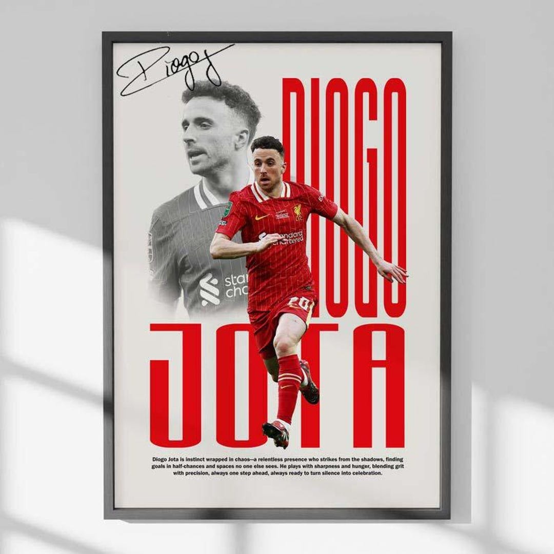 Autograph Diogo Jota Liverpool Football Wall Art GIFT Poster - Etsy