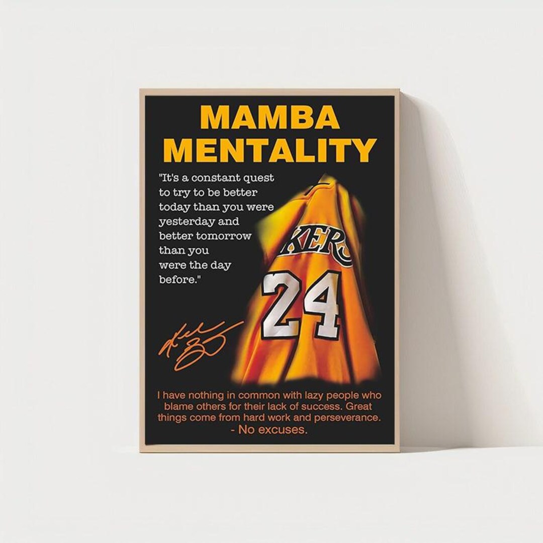 Black Mamba Quotes Poster, Wall Art Decor, Iconic Poster - Etsy