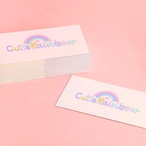 Rainbow Logo Template: DIY Editable Canva Design (digital Download) - Etsy