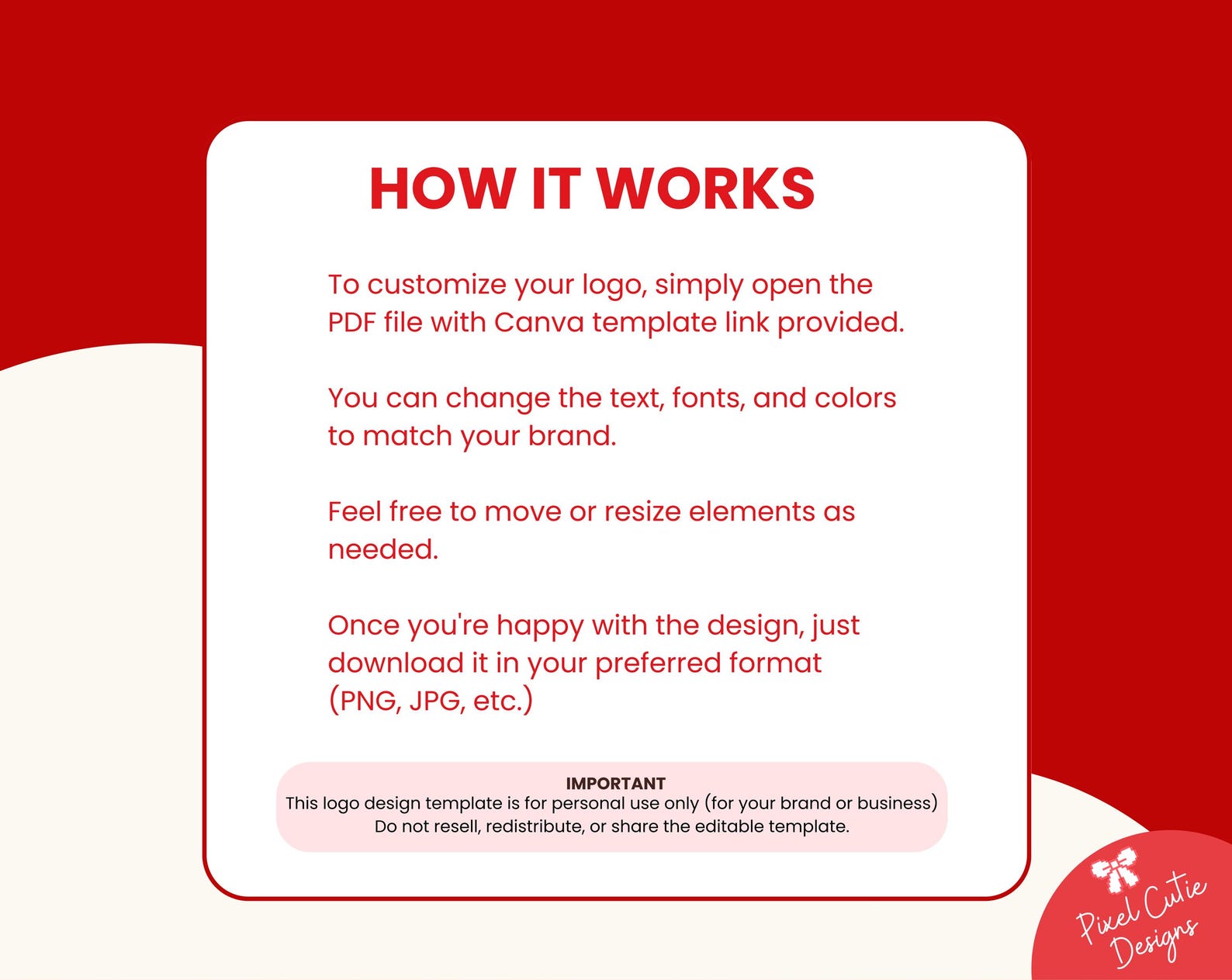 Coquette Logo Template: DIY Customizable Canva Design (digital Download ...