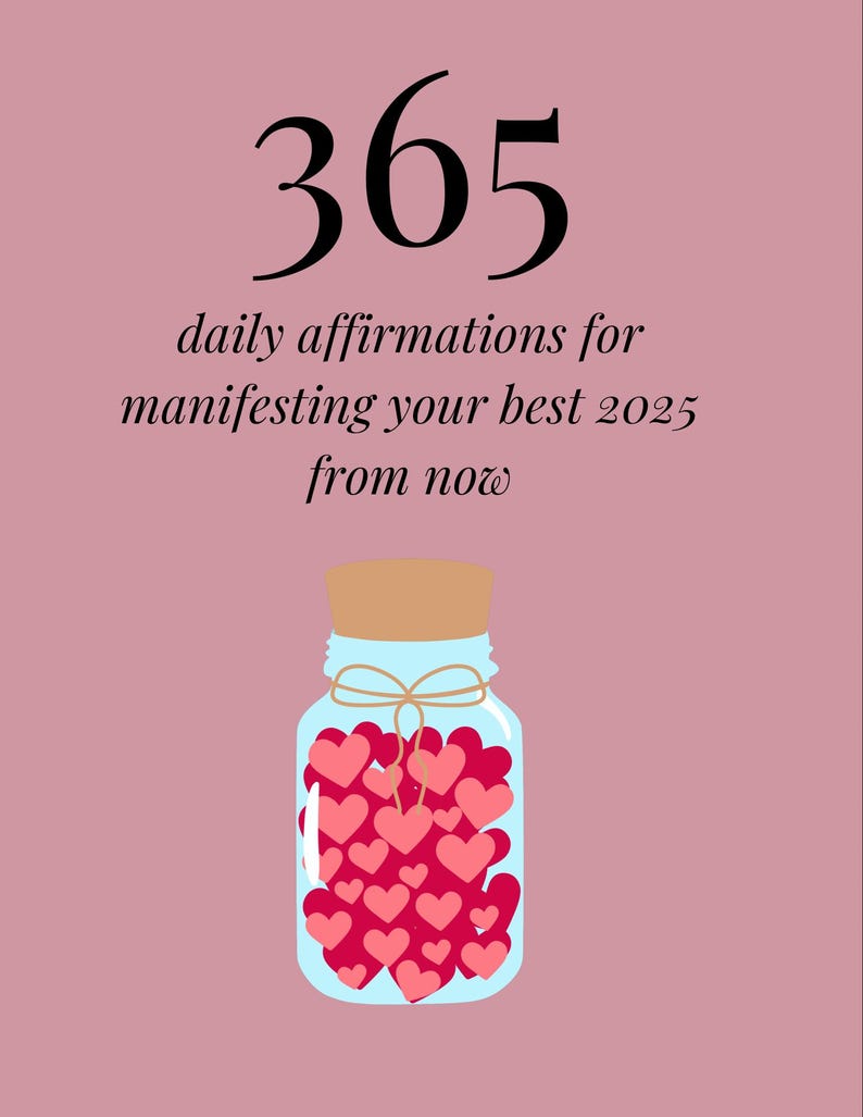 365 Strong Daily Affirmation for 2025 From Now: - Etsy