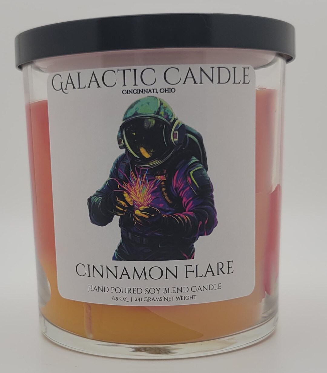 Cinnamon Flare 8.5 Oz. Marbled Candle - Etsy