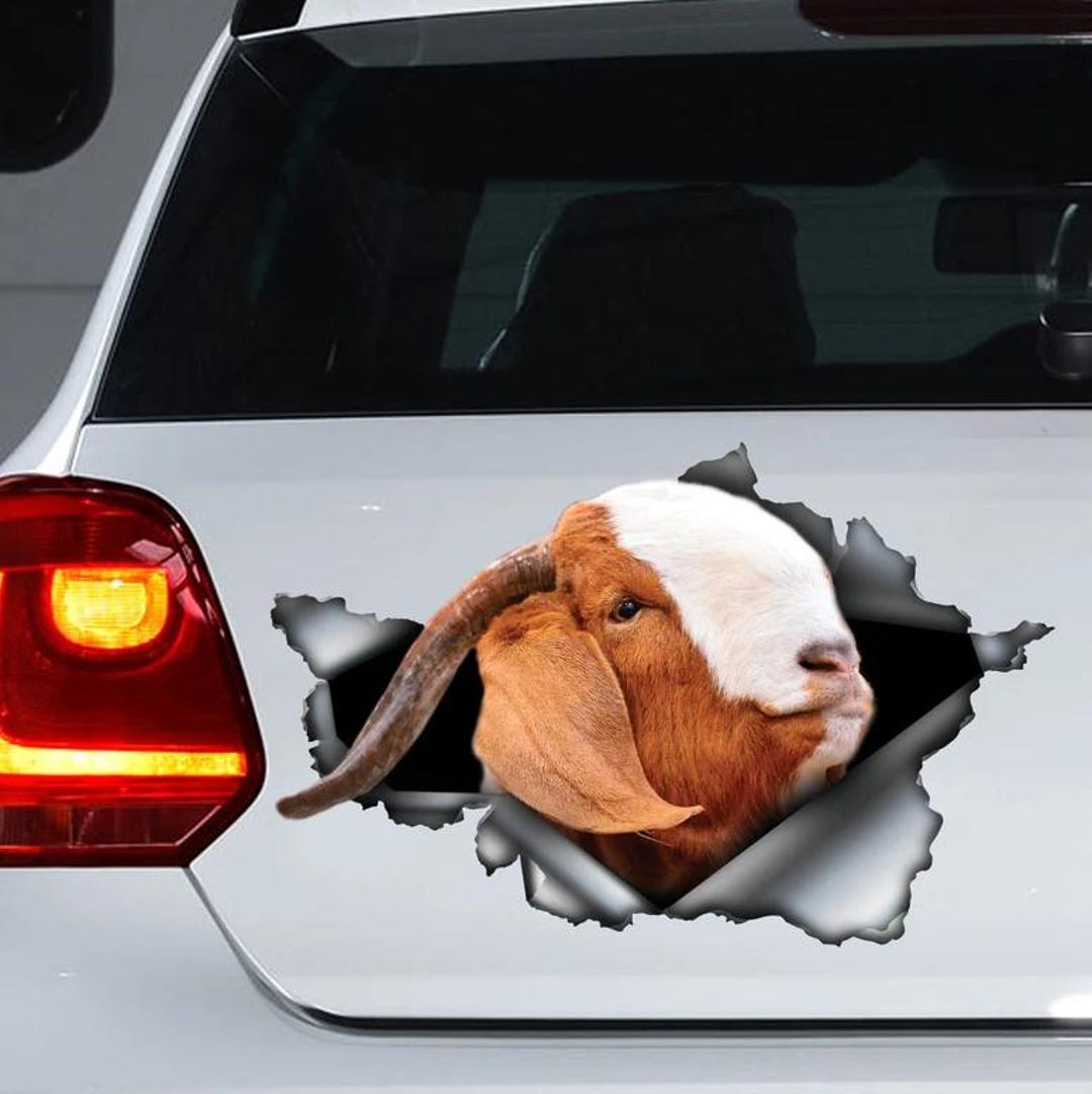 Boer Goat Car Decal, Boer Goat Decal, Boer Goat Sticker, Farm Decal ...