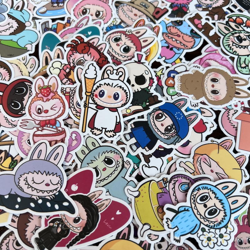 100 Monster Stickers - Etsy