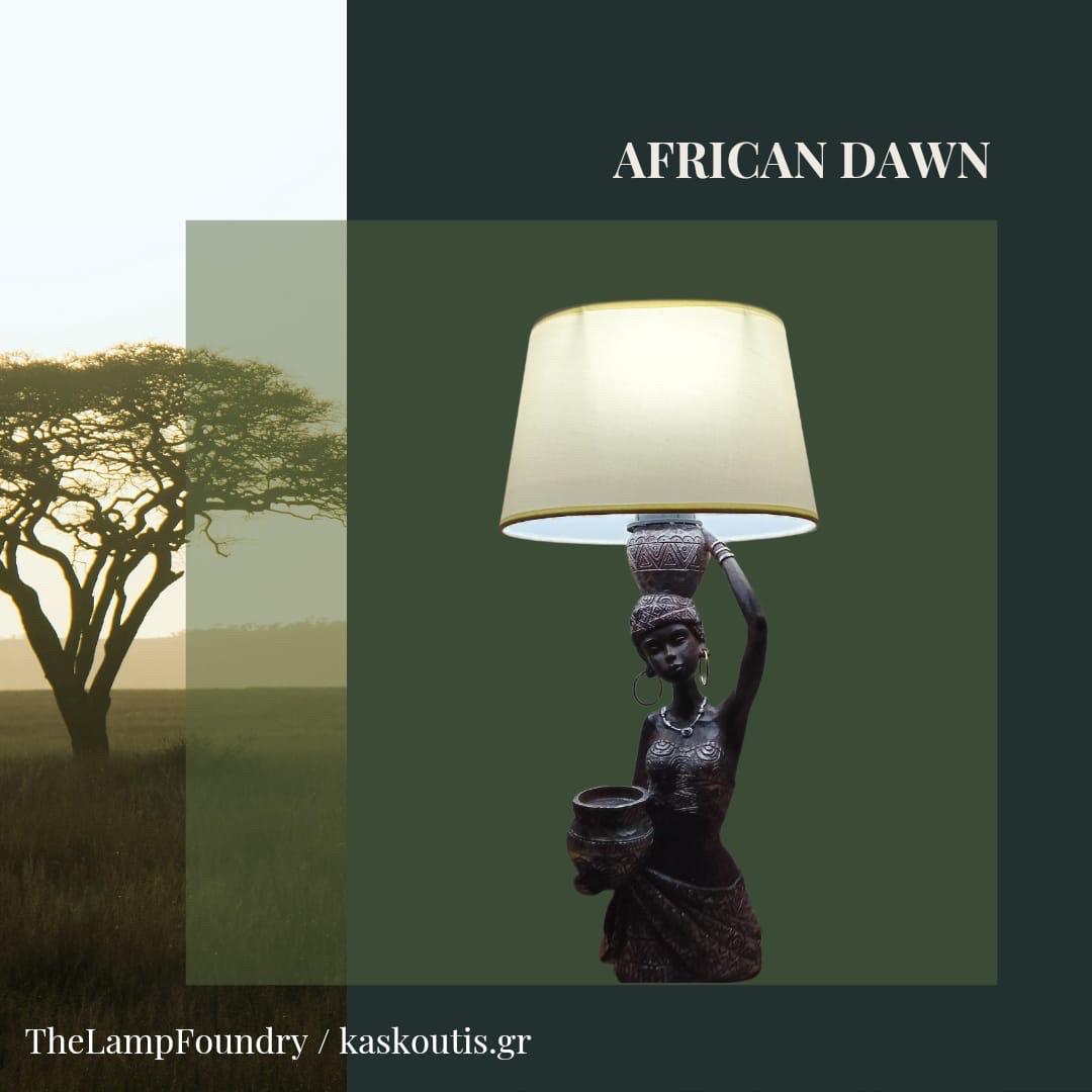 African Inspired Table Lamp | Handcrafted | Boho Decor - Etsy