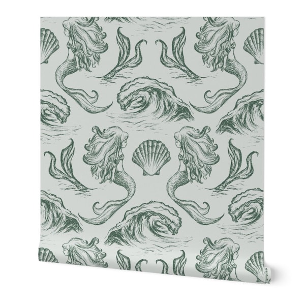 Mermaid Wallpaper - Etsy