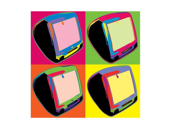 Apple Imac G3 Computer POP ART Digital Download 4up | Etsy