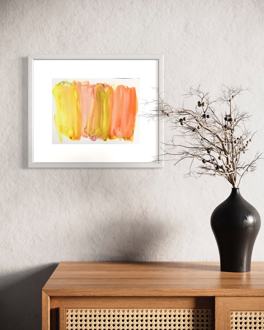 Pop Art Watercolor Abstract Painting "earth” 2023 | 9”x12" | Original ...