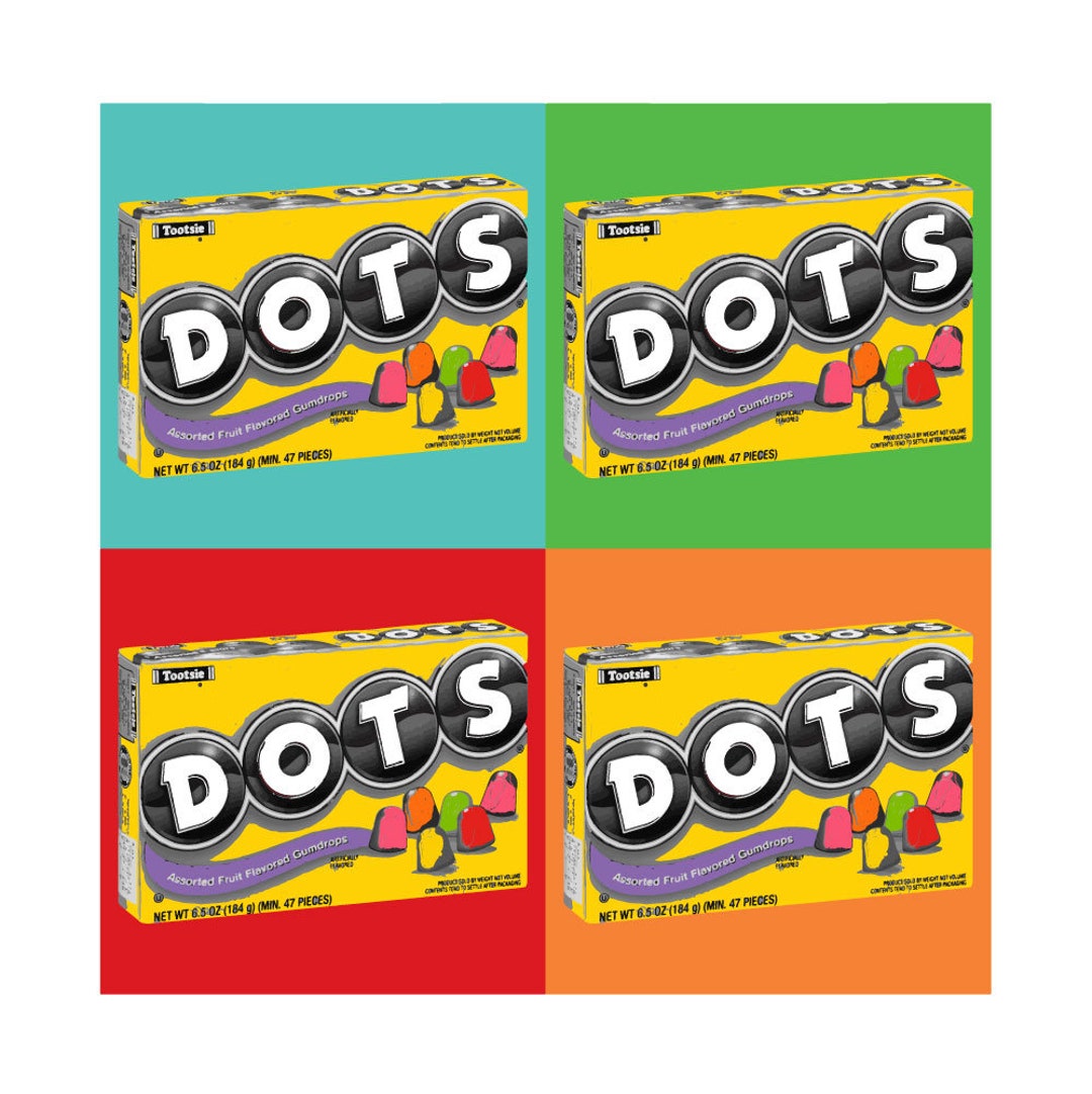 Candy Dots POP ART Digital Download 4up | Warhol-style Pop Art | Modern ...