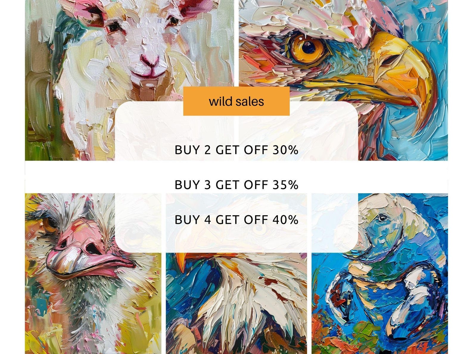 Bald Eagle Painting Bird Impasto Original Art Wild Animals Wall Art ...