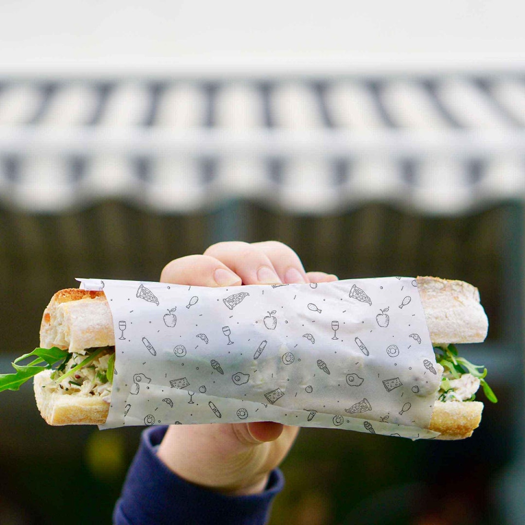 Personalized Deli Wrap Tissue Paper, Custom Food Safe Burger Wrap ...