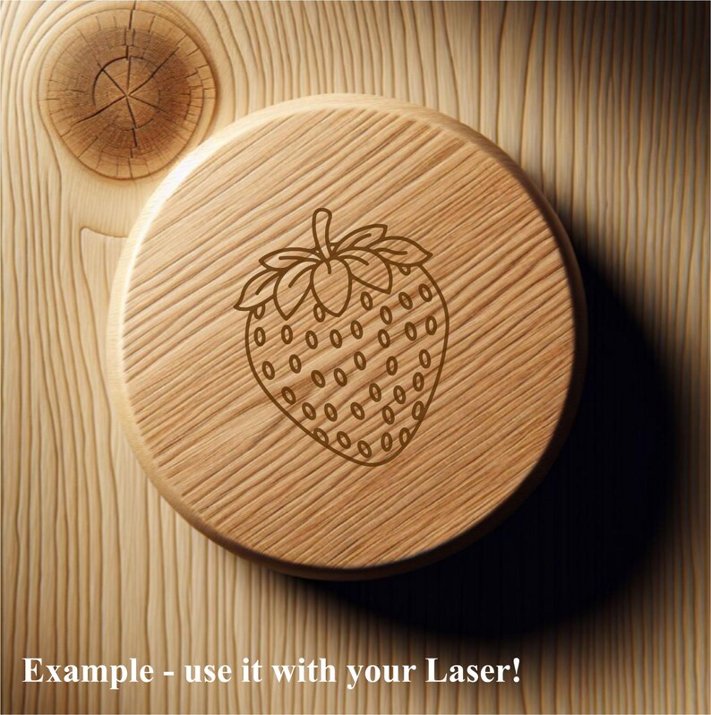 Strawberry Plotter File Cutting File - SVG, PNG, DXF - for Laser and ...