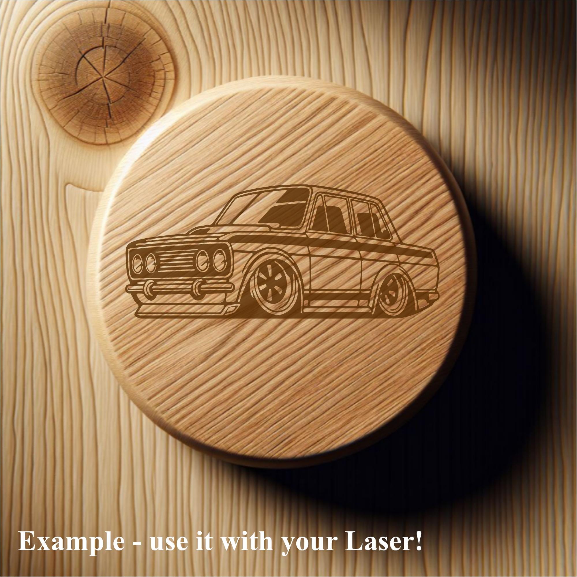 Tuned Car Plotter File Cutting File - SVG, PNG, DXF - for Laser and ...