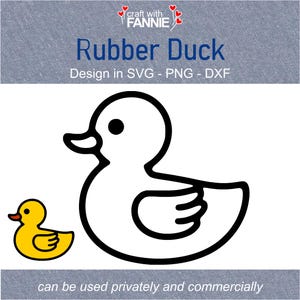 Rubber Duck Plotter File Cutting File - SVG, PNG, DXF - for Laser and ...