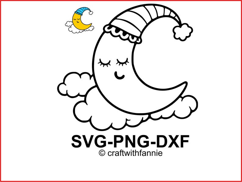 Moon Plotter File Cutting File - SVG, PNG, DXF - for Laser and Plotter ...