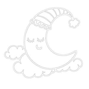 Moon Plotter File Cutting File - SVG, PNG, DXF - for Laser and Plotter ...