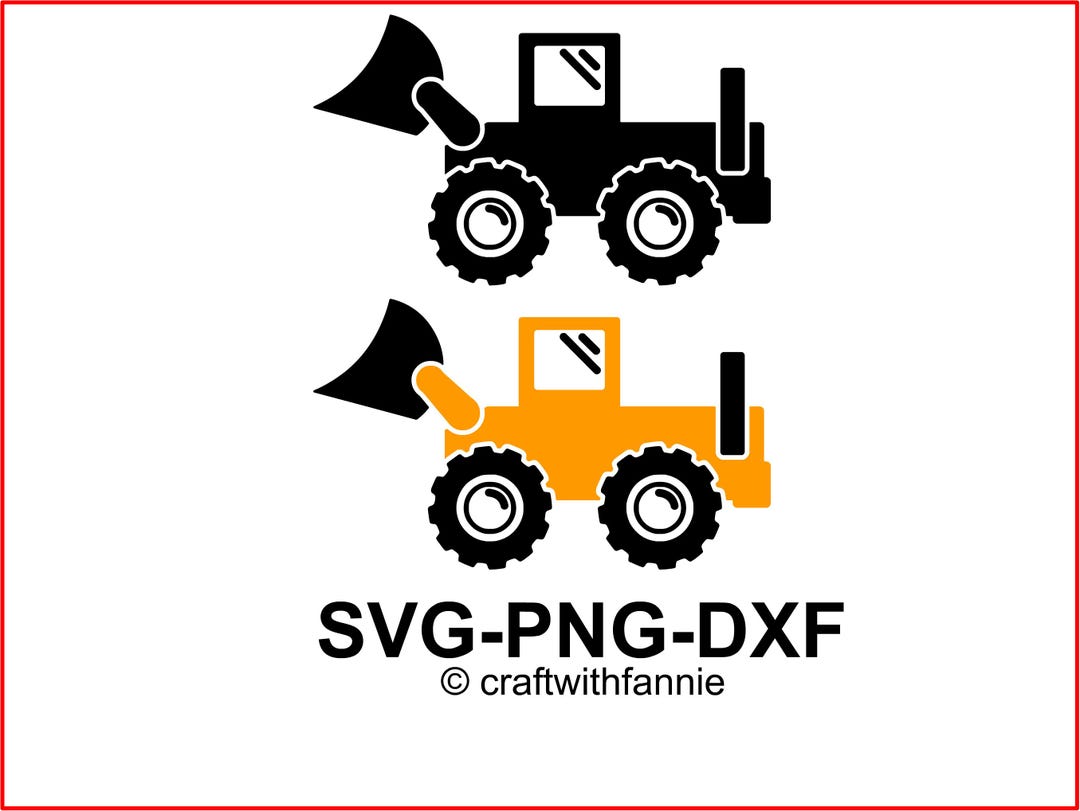 Radlader Bagger Plotterdatei SVG, PNG, DXF Cricut, Silhouette und Laser - Etsy.de
