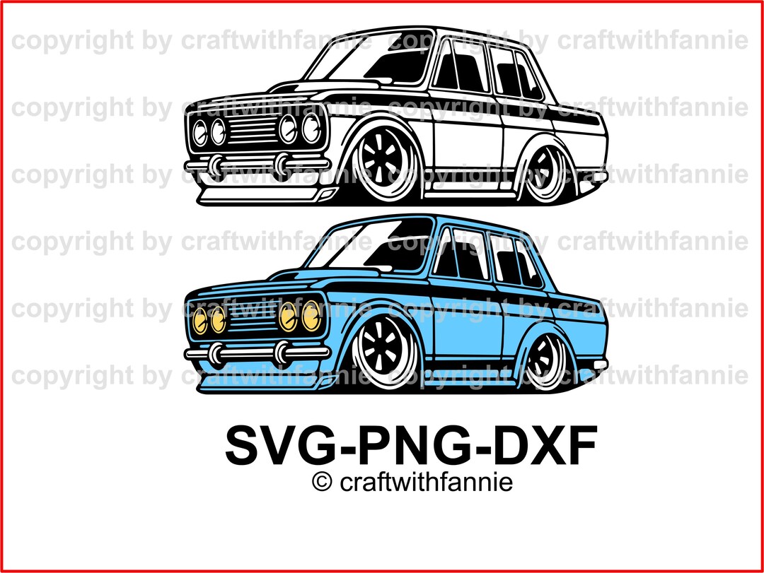 Tuned Car Plotter File Cutting File SVG, PNG, DXF for Laser and Plotter ...