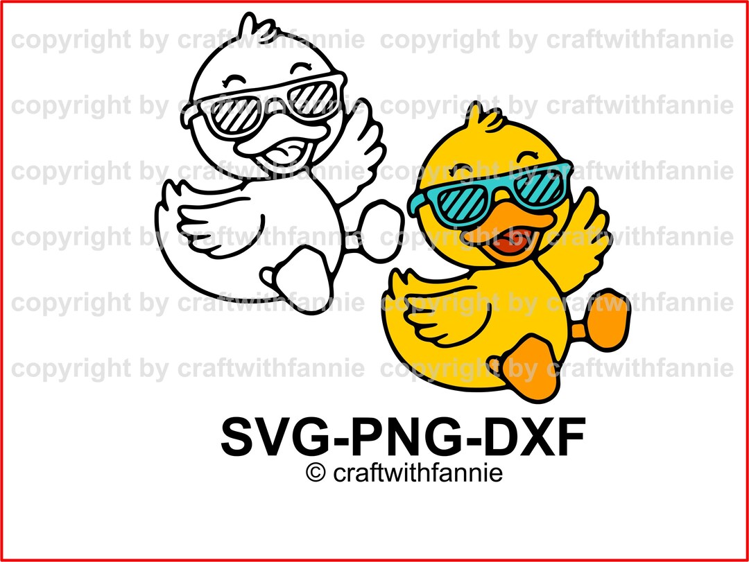 Rubber Duck Plotter File Cutting File SVG, PNG, DXF Cricut, Silhouette ...