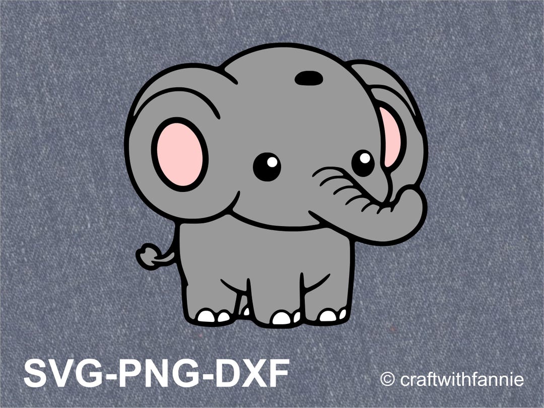 Elephant Plotter File Cutting File SVG, PNG, DXF Cricut, Silhouette and ...