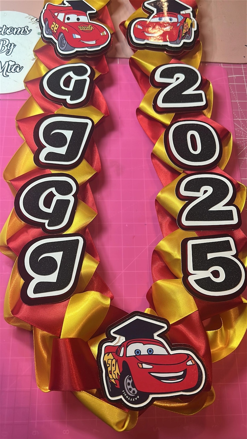Light Mcqueen Graduation Lei - Etsy