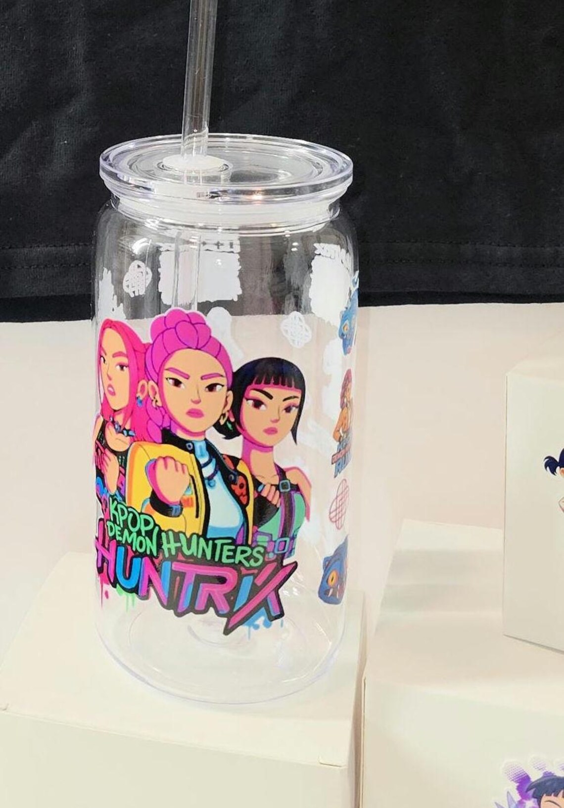 Kpop Demon Huntrix and Saja Boys Acrylic or Glass 16oz Tumblers! Demon Hunters Tumblers - Etsy