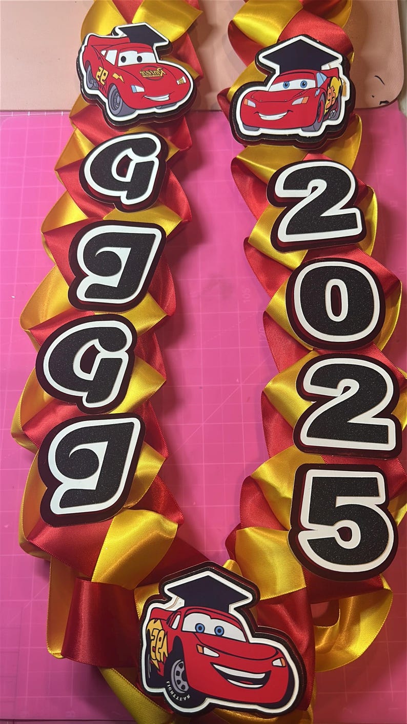 Light Mcqueen Graduation Lei - Etsy