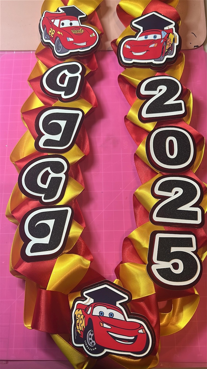 Light Mcqueen Graduation Lei - Etsy
