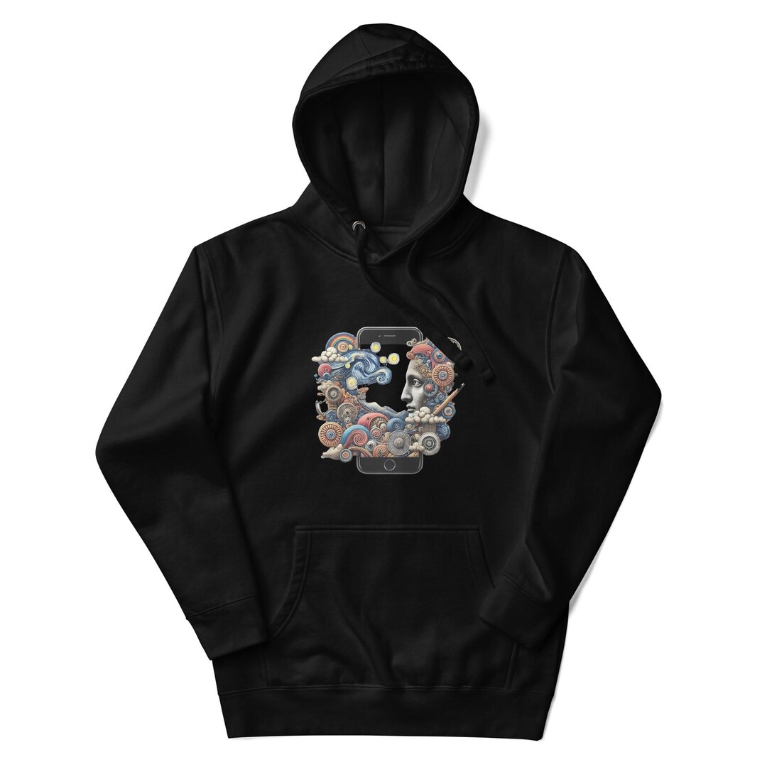 Cyber-classic Fusion Hoodie: Blend Tech-forward Vibes With Timeless ...