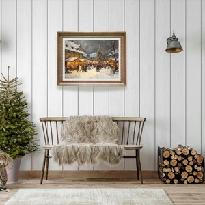 Victorian Christmas Market, Vintage Christmas ,winter Landscape ...