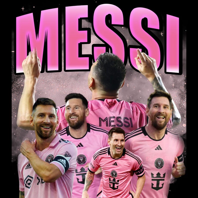 MESSI T Shirt Design. PNG Digital 4500x5100 Px. Football, Retro, 90s ...